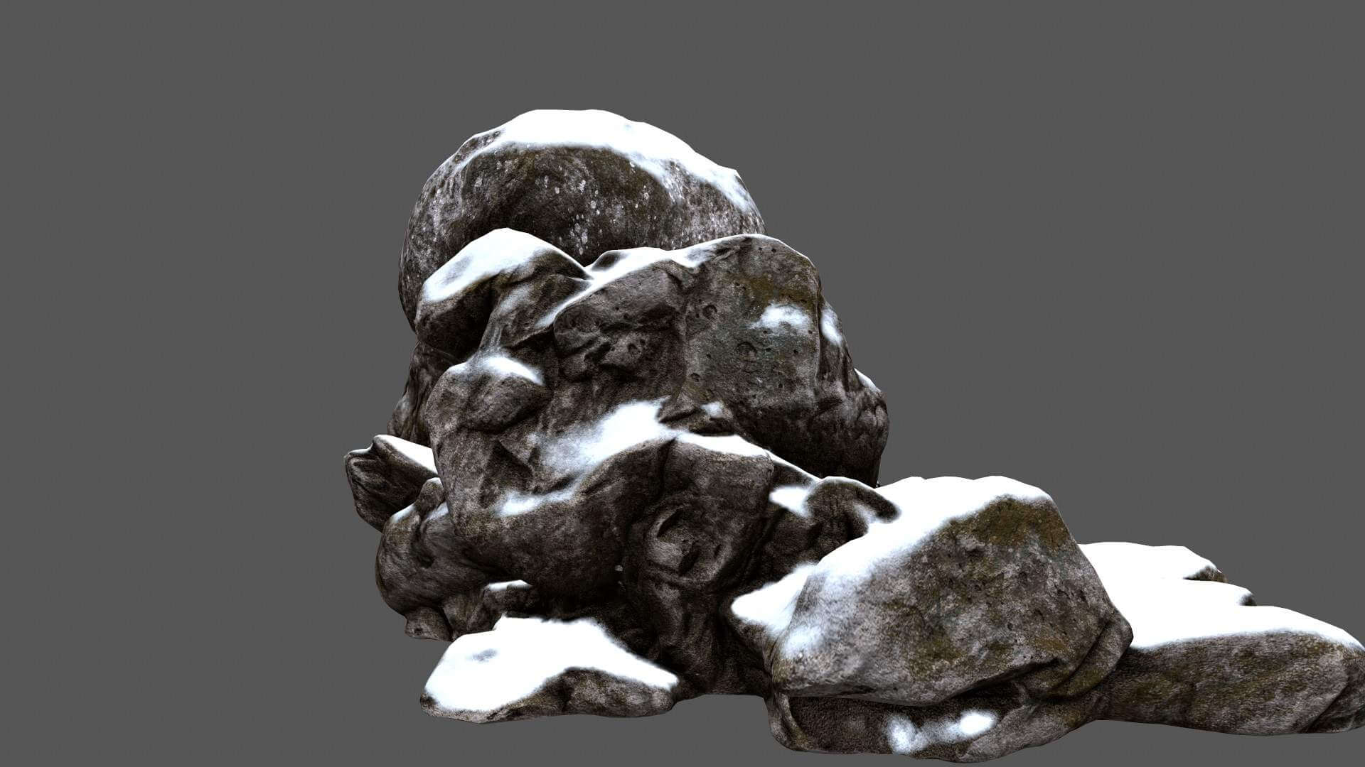 Snow Skull Cave - 3D Model by icekazim