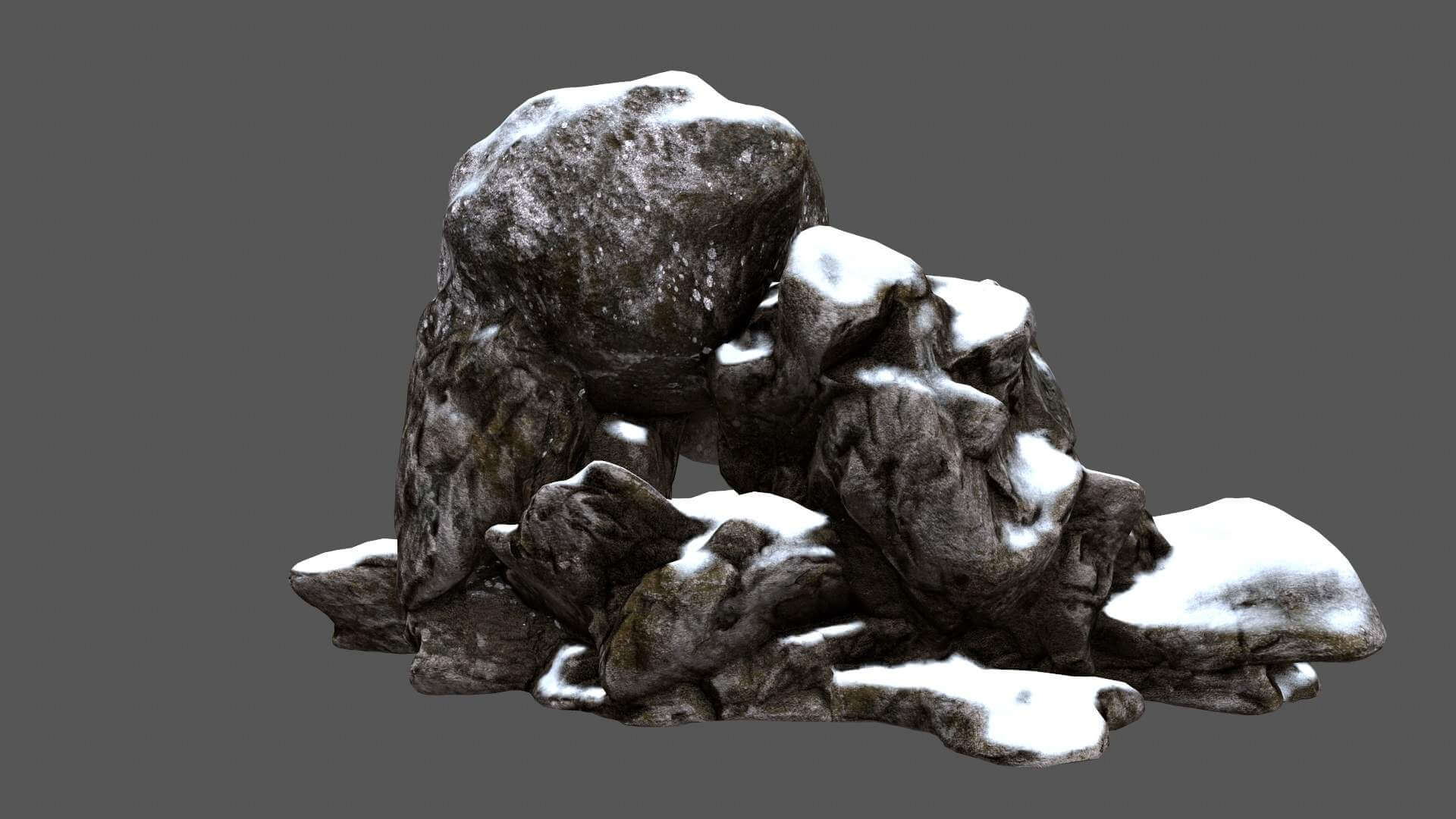 Snow Skull Cave - 3D Model by icekazim