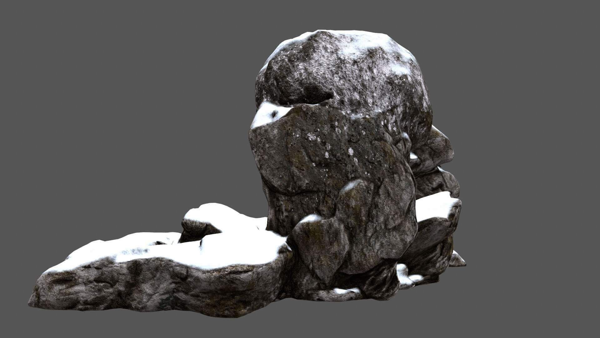 Snow Skull Cave - 3D Model by icekazim