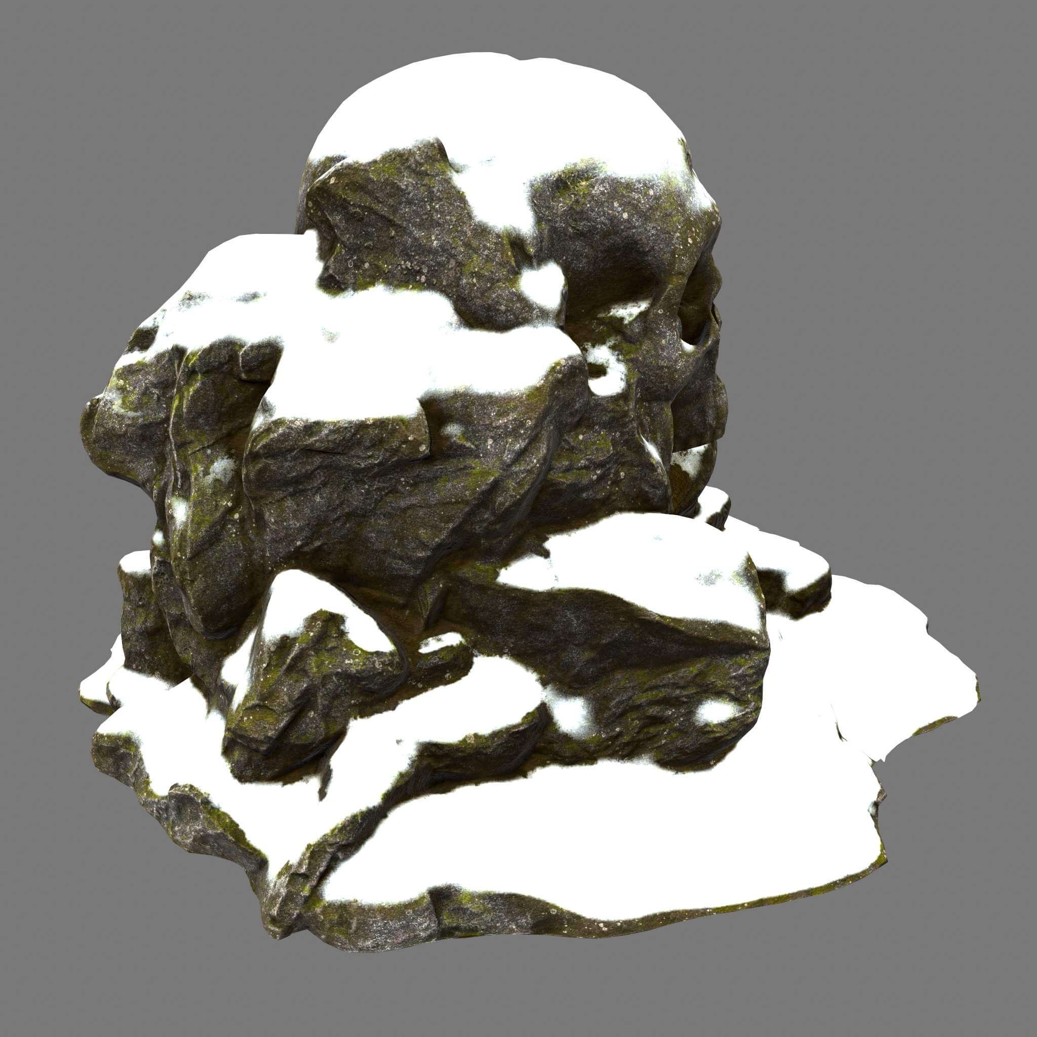 Snow Skull Cave - 3D Model by icekazim