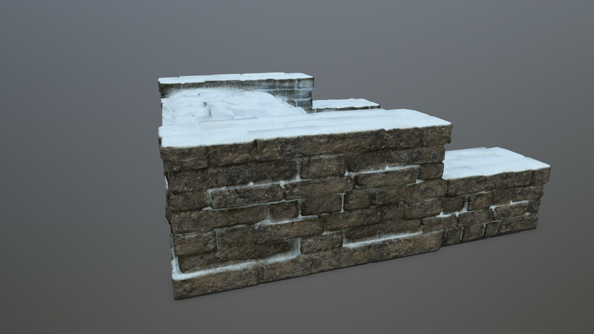 Snow Stair 1 - 3D Model by icekazim