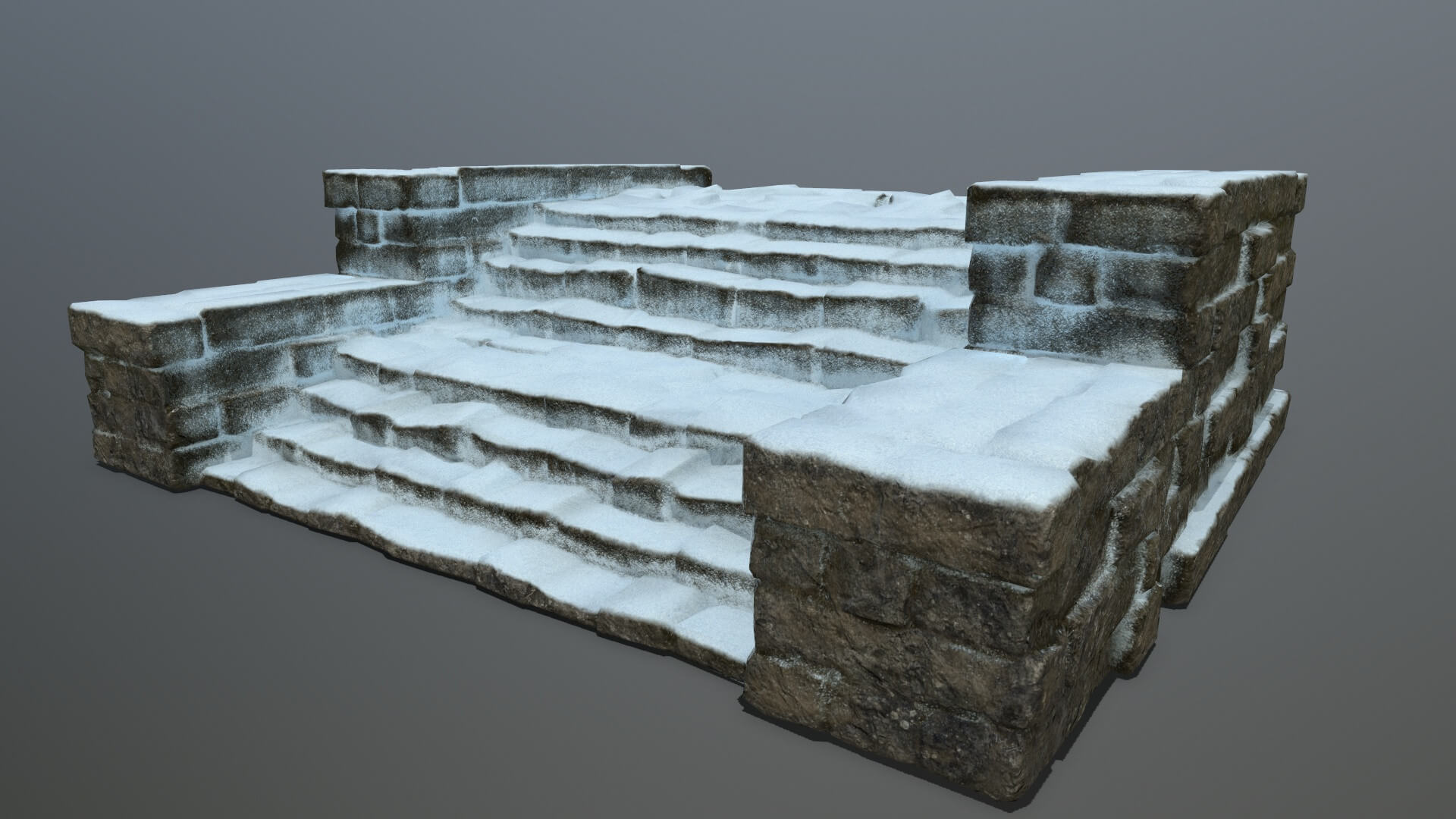 Snow Stair 1 - 3D Model by icekazim