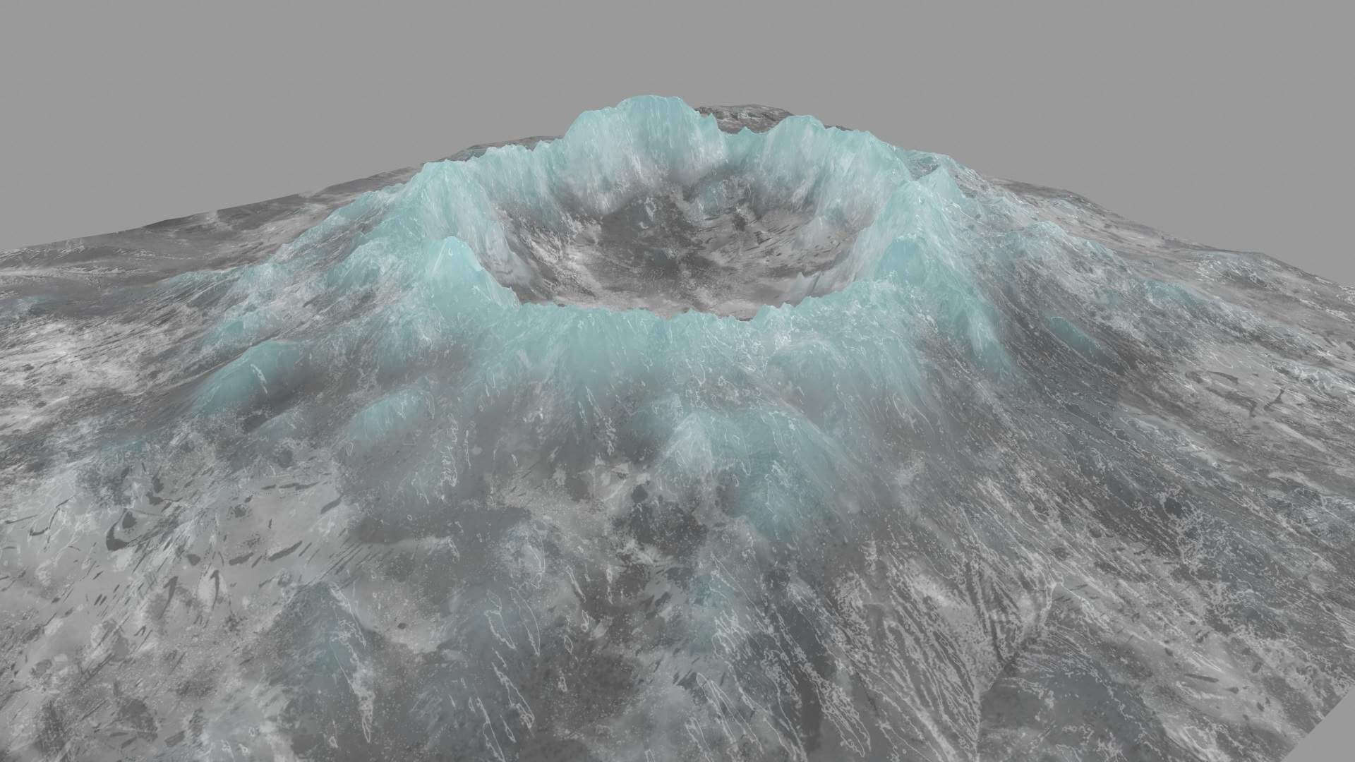 Snow Volcano - 3D Model by icekazim