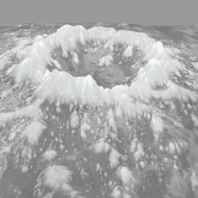 Snow Volcano - 3D Model by icekazim