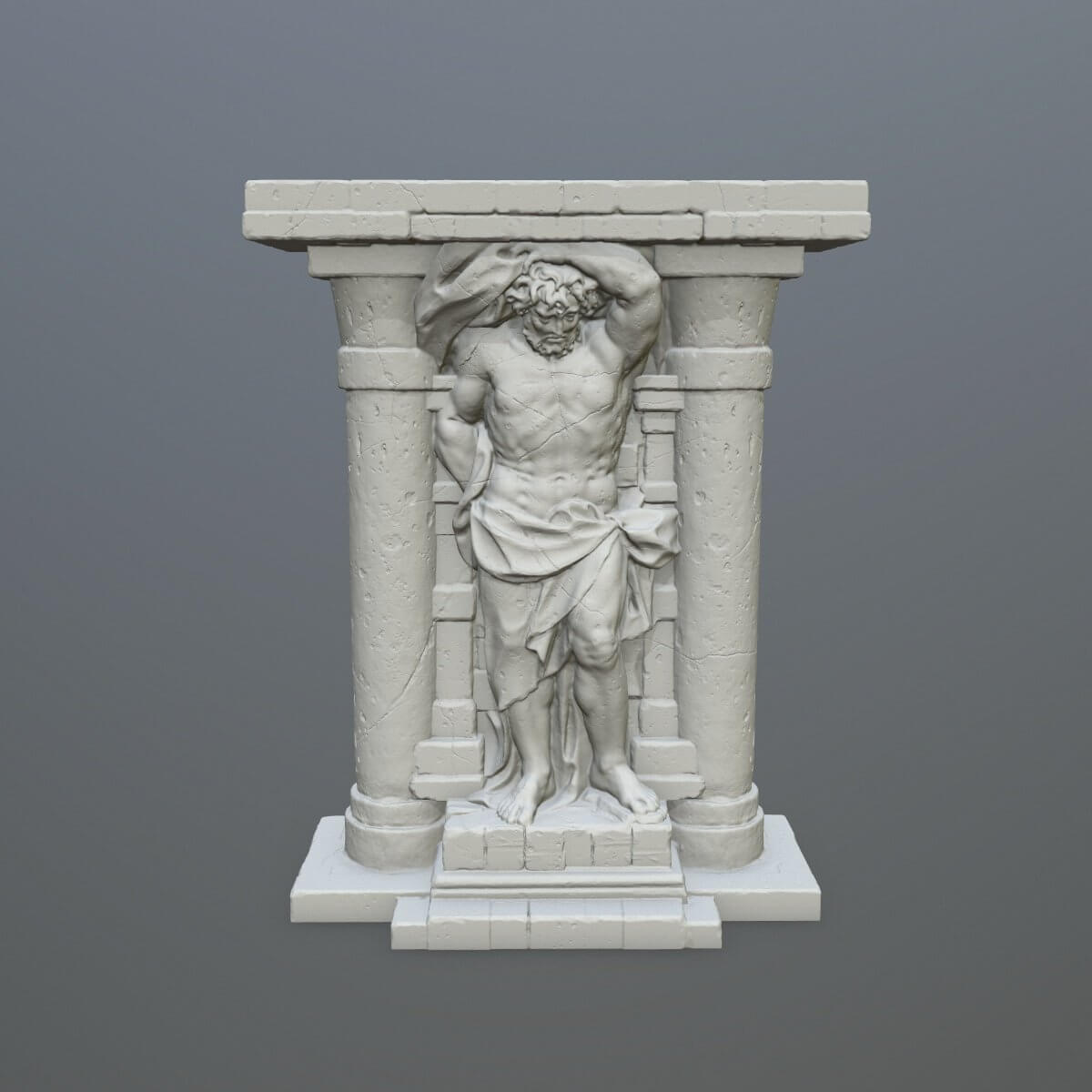 Statue 2 - 3D Model by icekazim