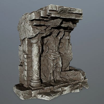 Statue 3 - 3D Model by icekazim