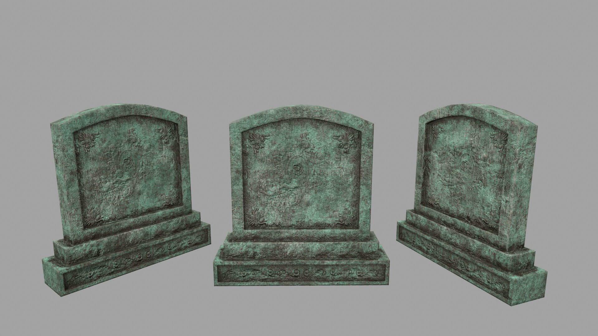 Tombstone Set - 3D Model by icekazim