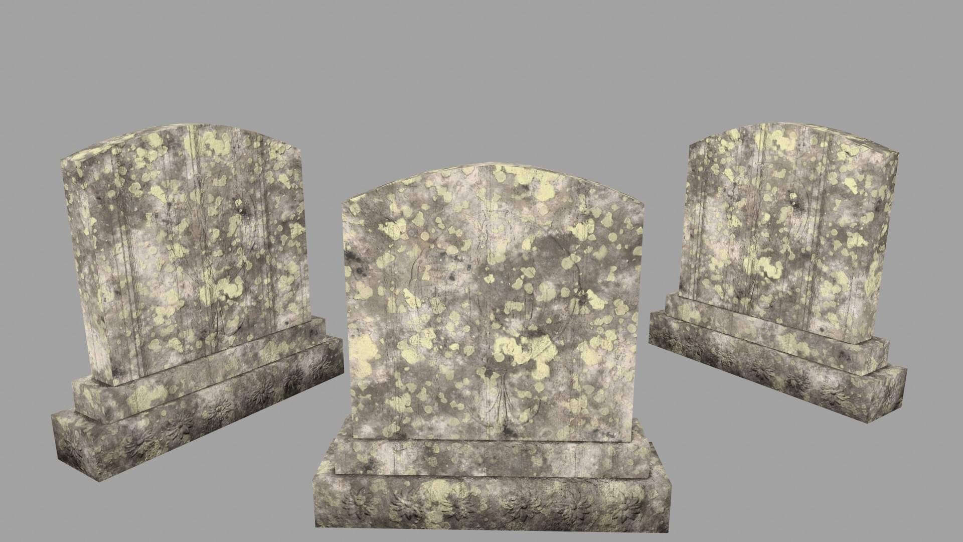 Tombstone Set - 3D Model by icekazim