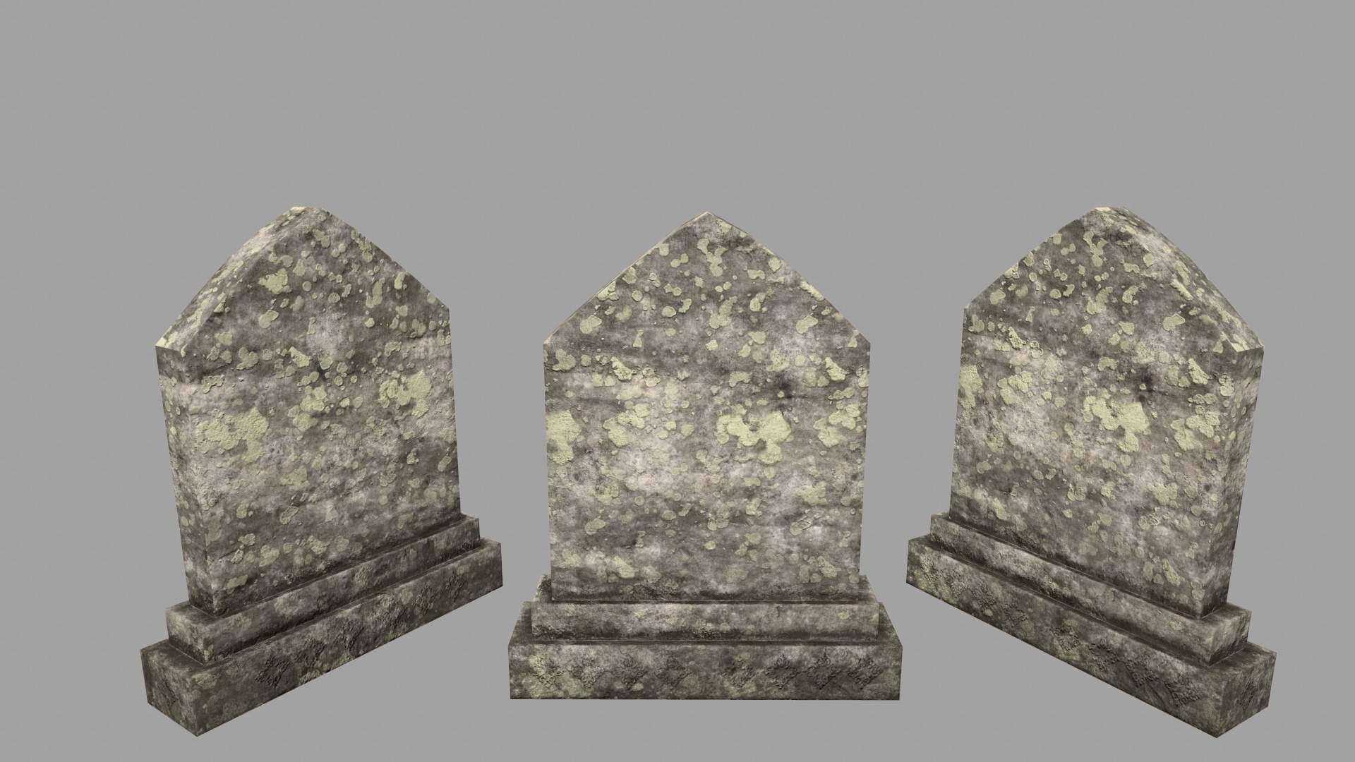 Tombstone Set - 3D Model by icekazim