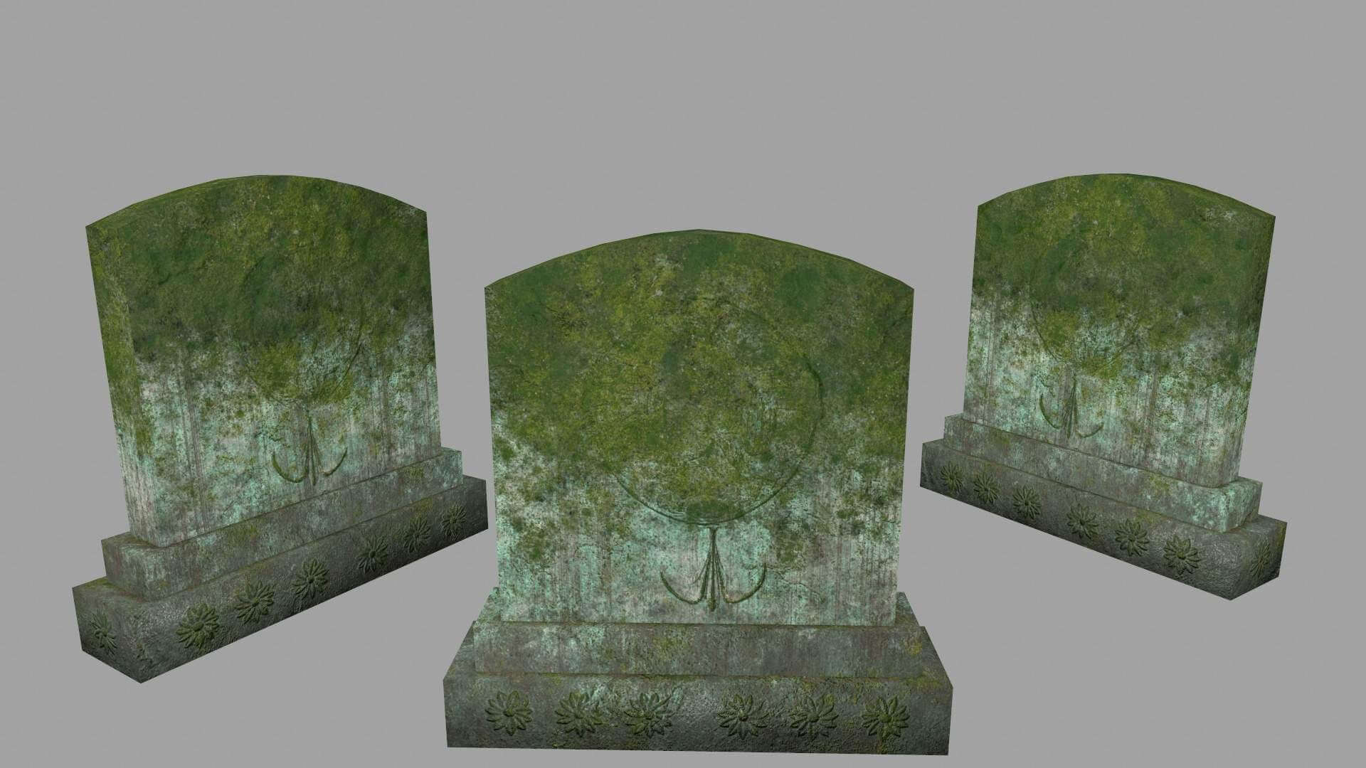 Tombstone Set - 3D Model by icekazim