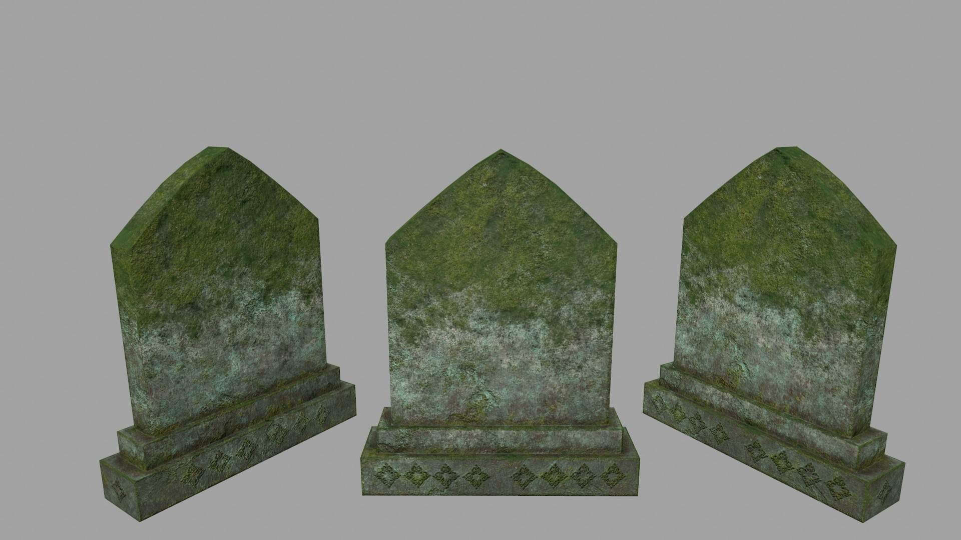 Tombstone Set - 3D Model by icekazim