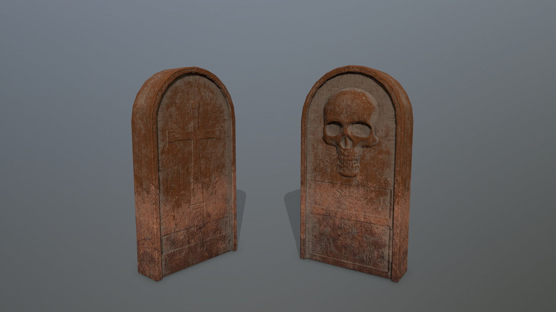 Tombstone Set - 3D Model by icekazim