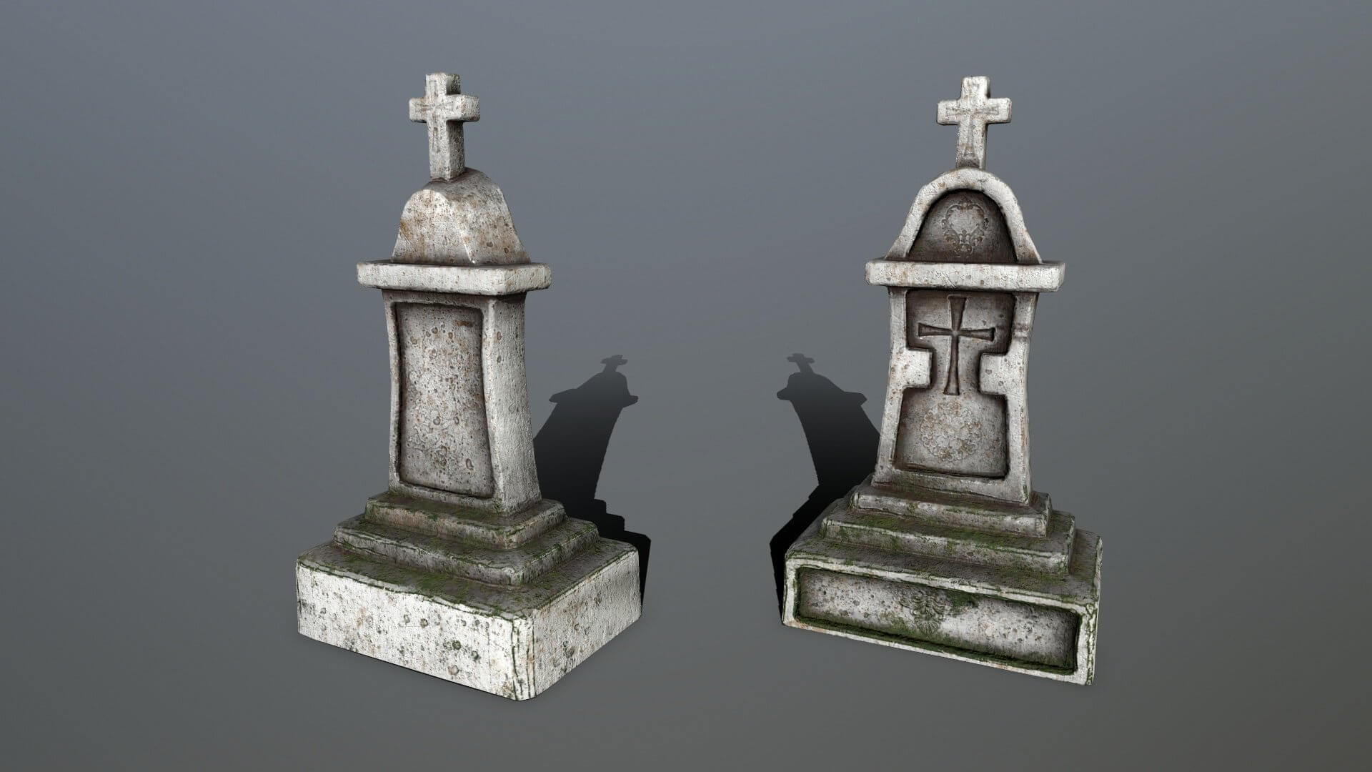 Tombstone Set - 3D Model by icekazim