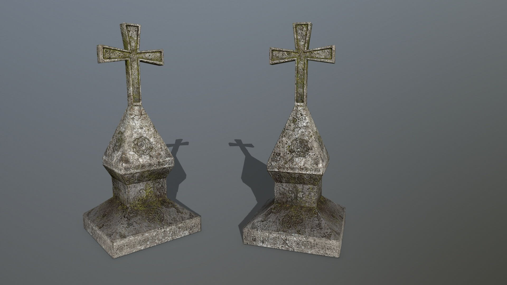 Tombstone Set - 3D Model by icekazim