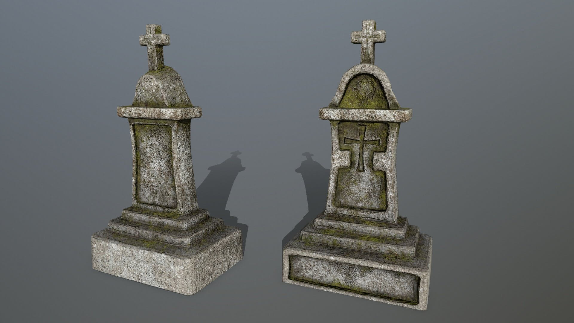 Tombstone Set - 3D Model by icekazim