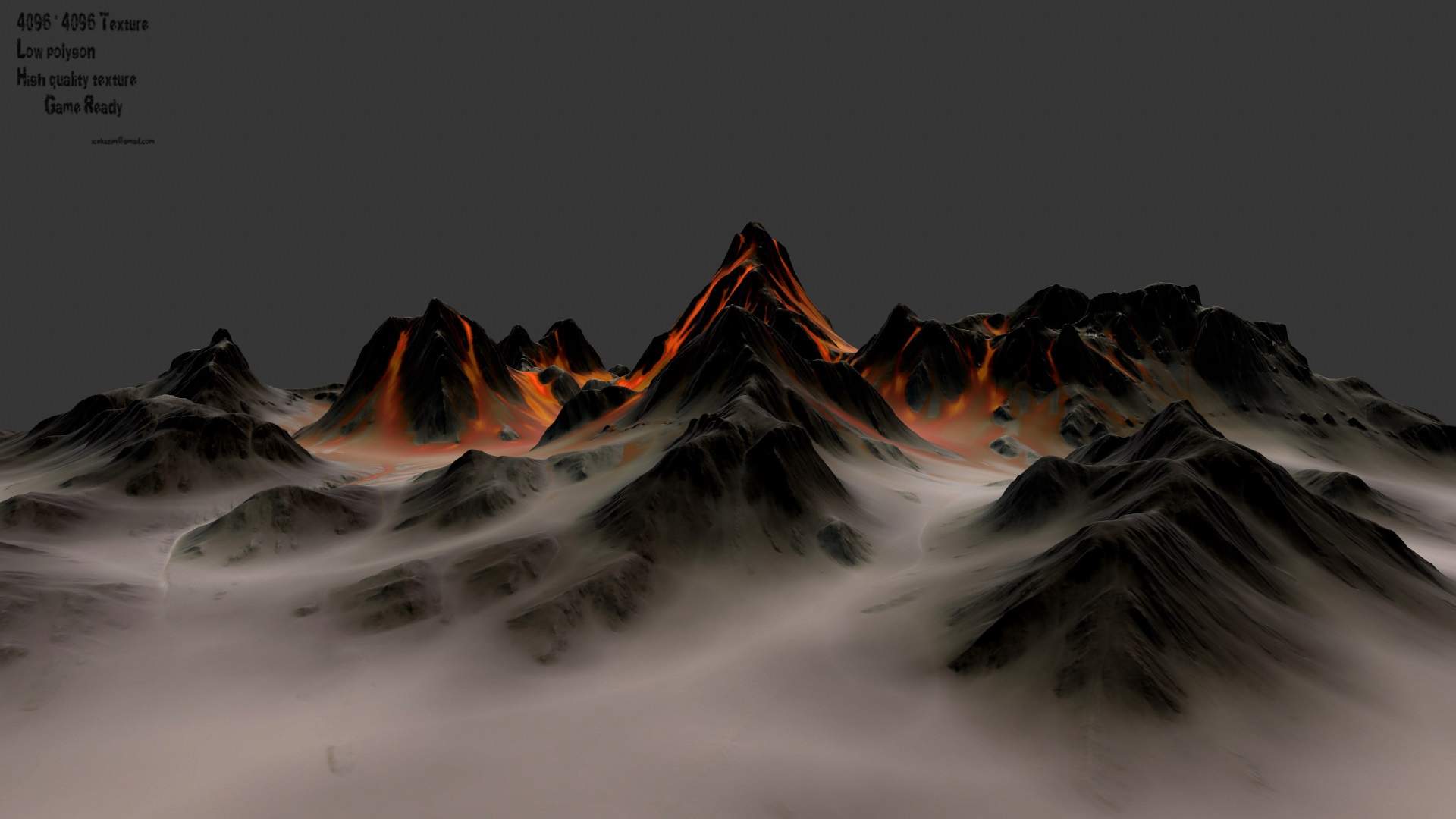 Volcano - 3D Model by icekazim