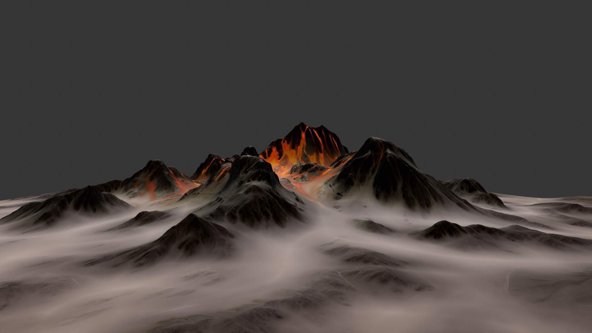 Volcano - 3D Model by icekazim