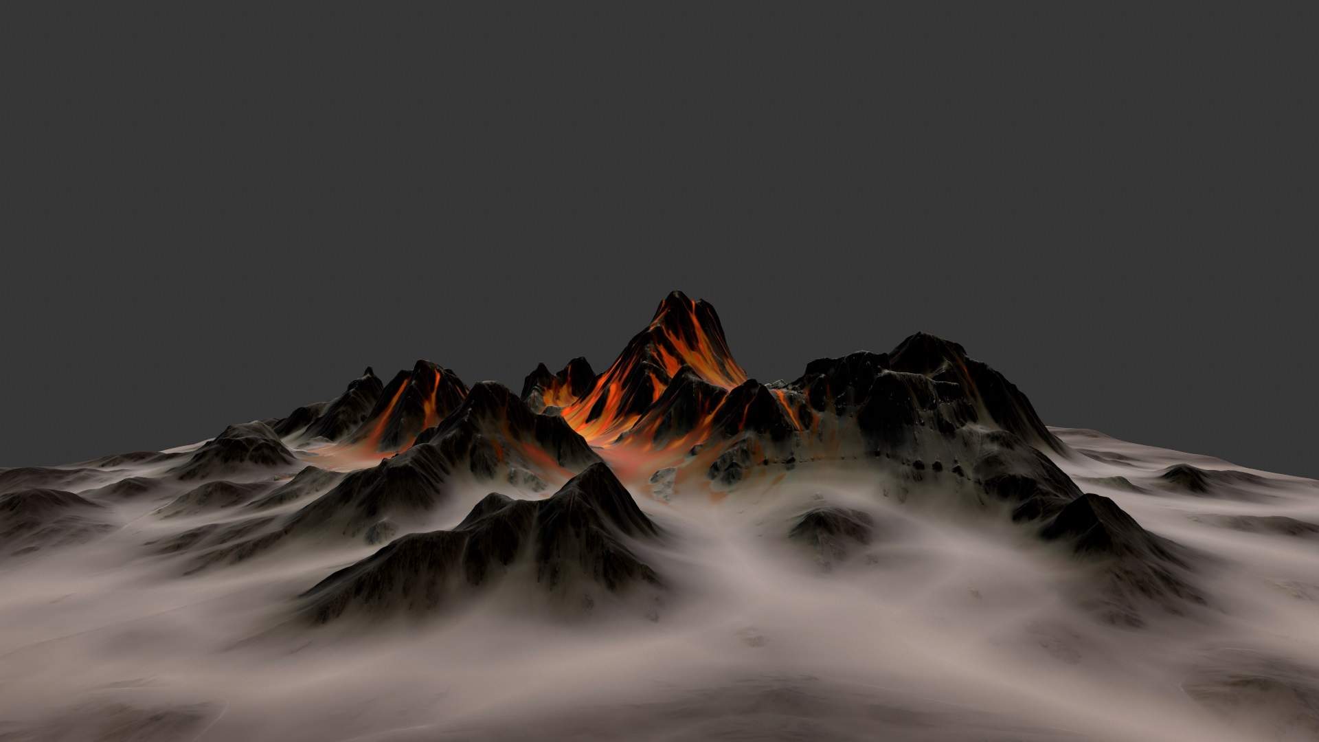 Volcano - 3D Model by icekazim