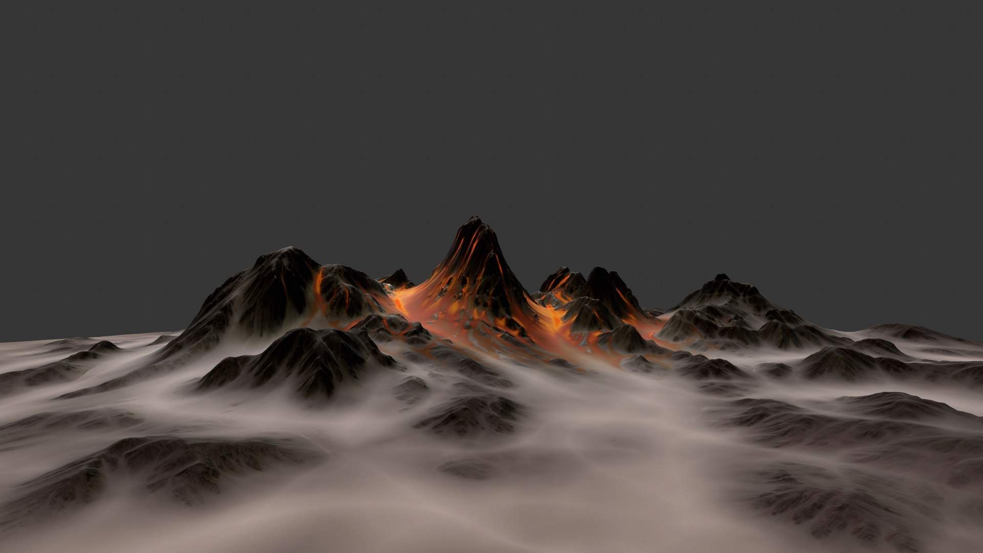 Volcano - 3D Model by icekazim