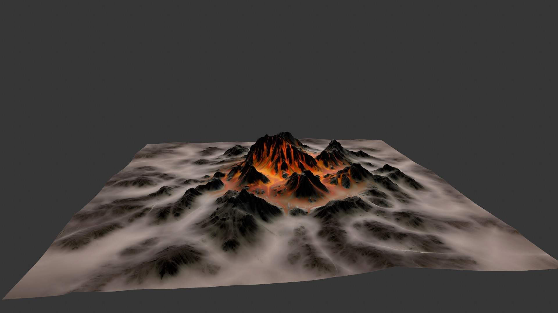Volcano - 3D Model by icekazim