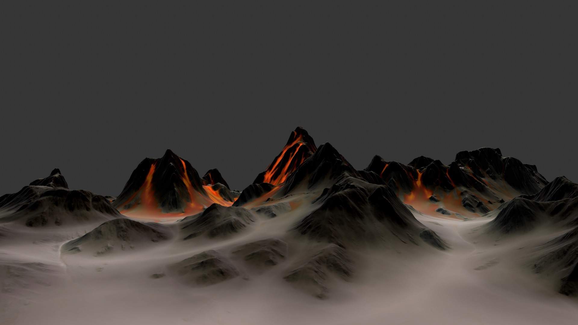 Volcano - 3D Model by icekazim