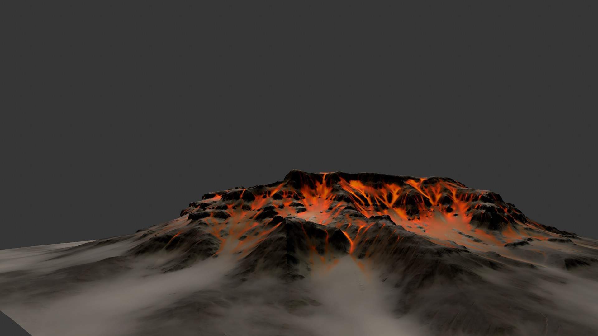 Volcano - 3D Model by icekazim
