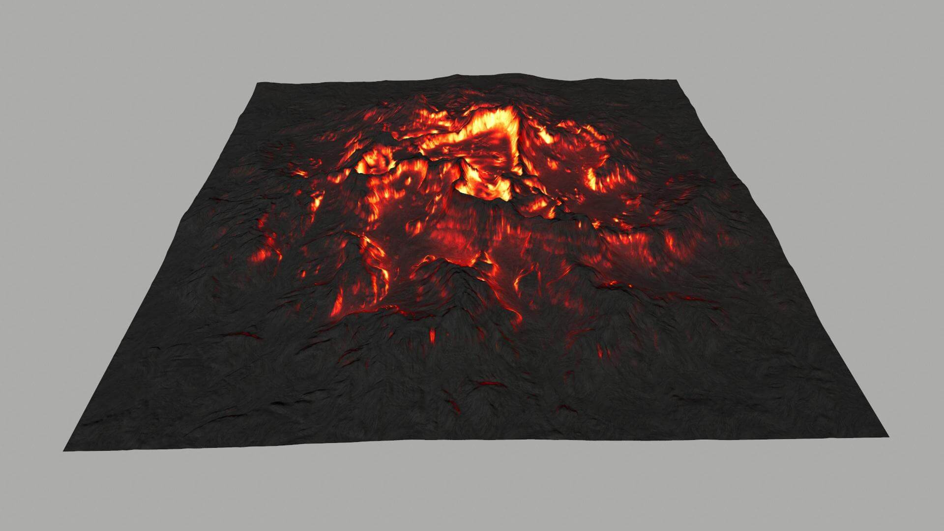 Volcano - 3D Model by icekazim