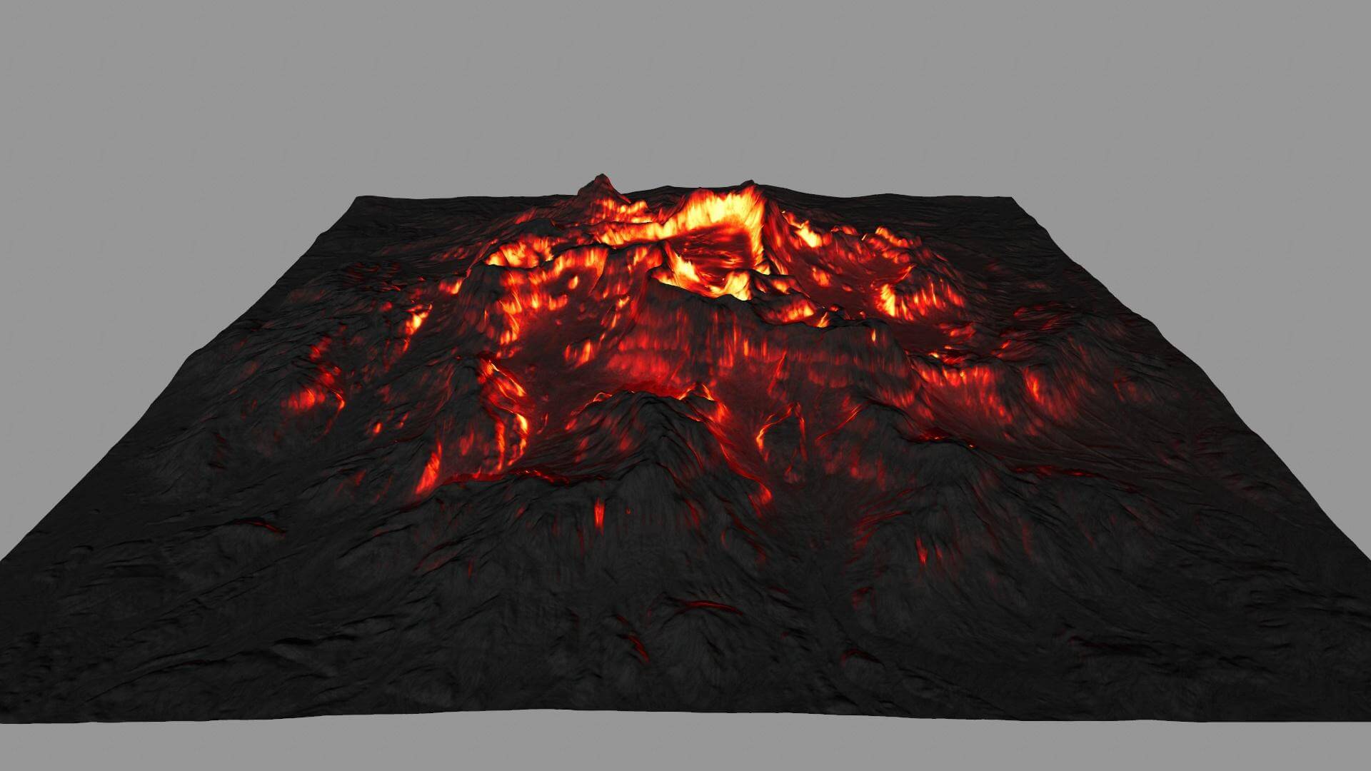 Volcano - 3D Model by icekazim
