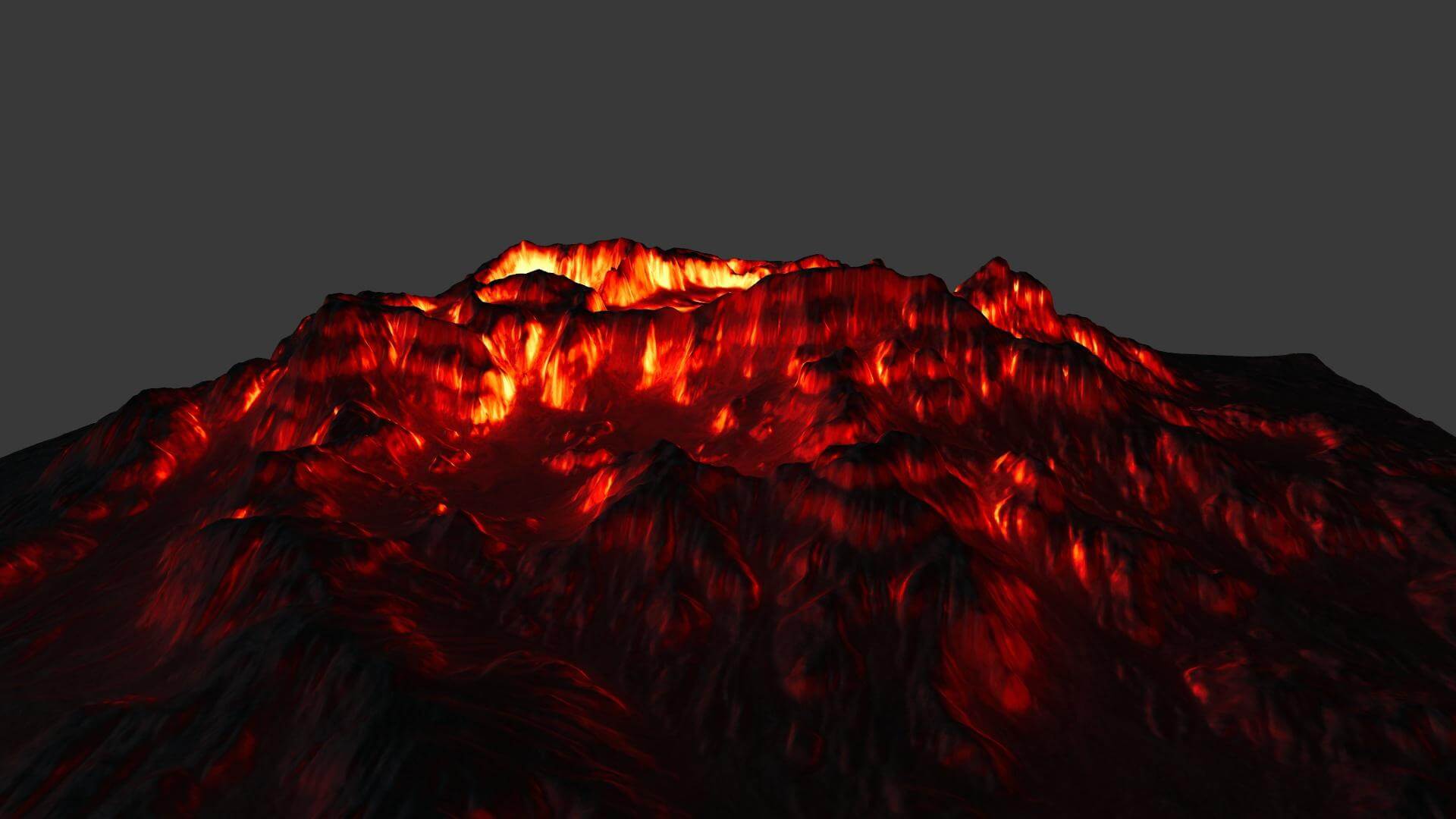 Volcano - 3D Model by icekazim