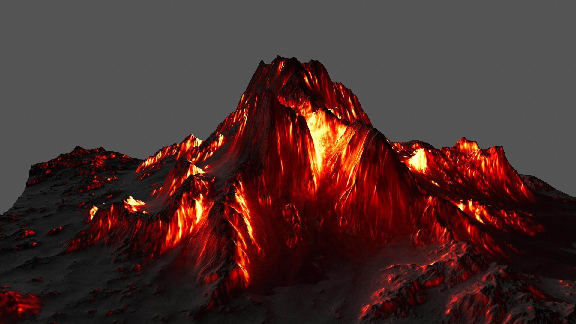 Volcano - 3D Model by icekazim