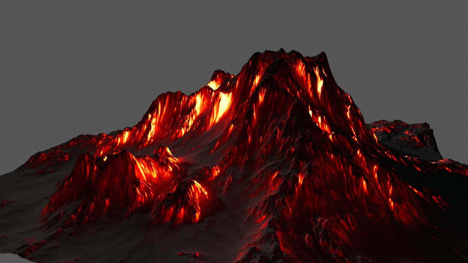 Volcano - 3D Model by icekazim