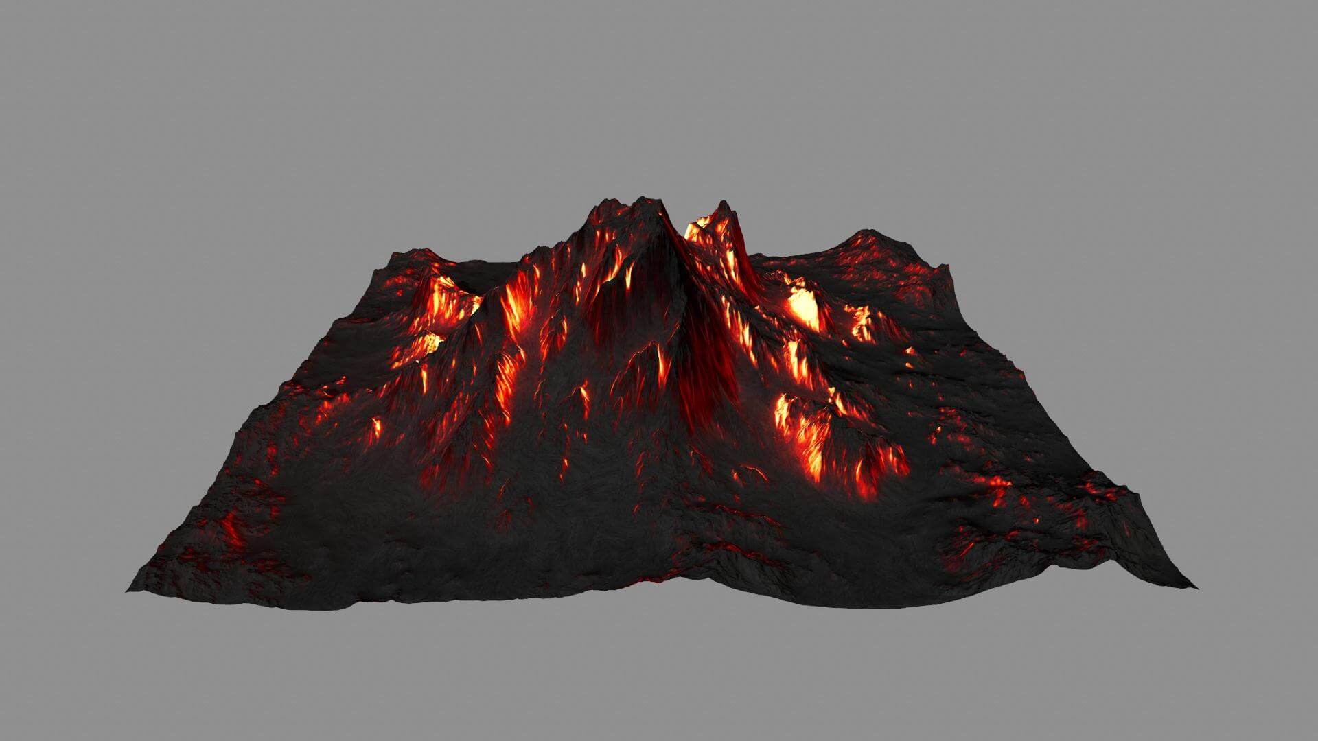 Volcano - 3D Model by icekazim