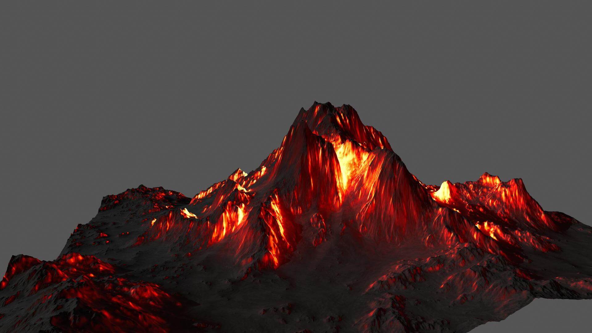 Volcano - 3D Model by icekazim