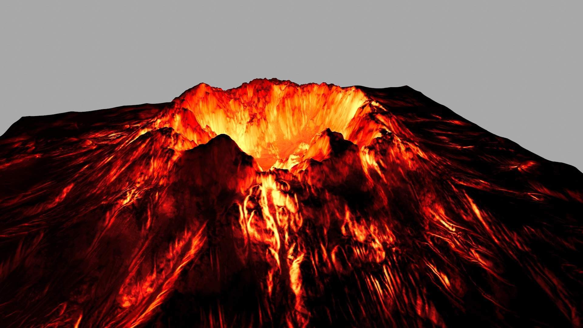 Volcano - 3D Model by icekazim
