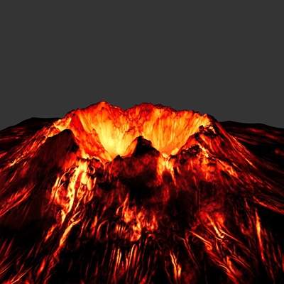 Volcano - 3D Model by icekazim