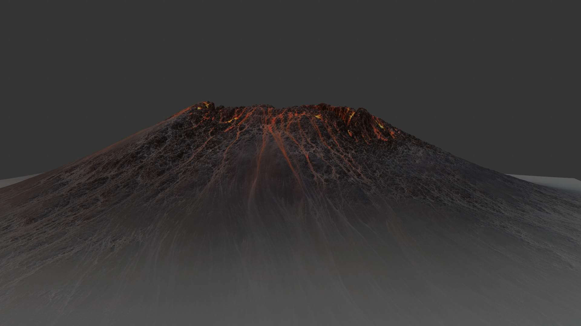 Volcano - 3D Model by icekazim