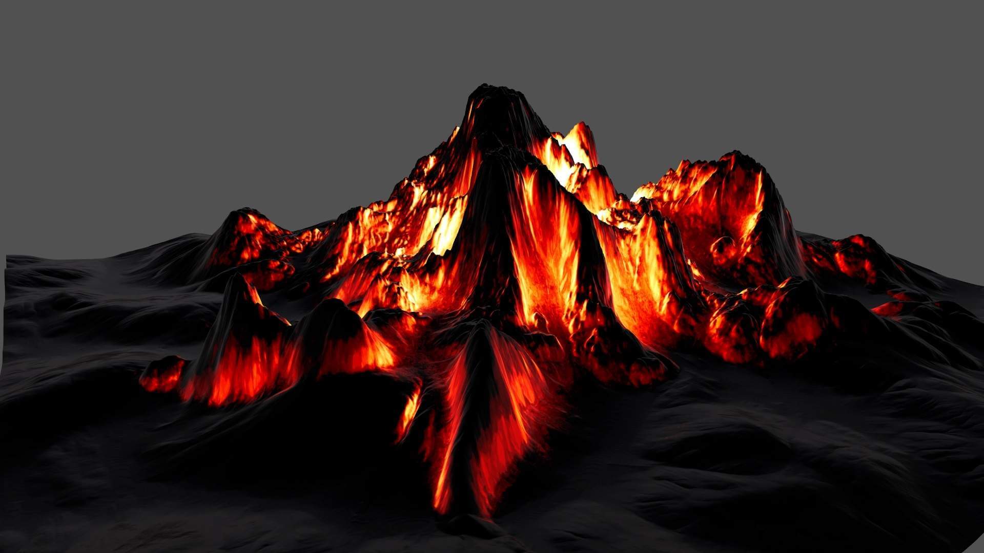 Volcano - 3D Model by icekazim