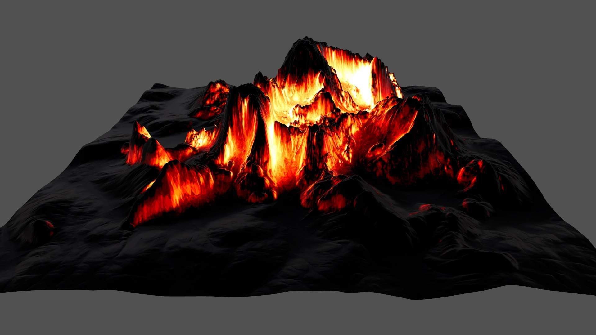 Volcano - 3D Model by icekazim