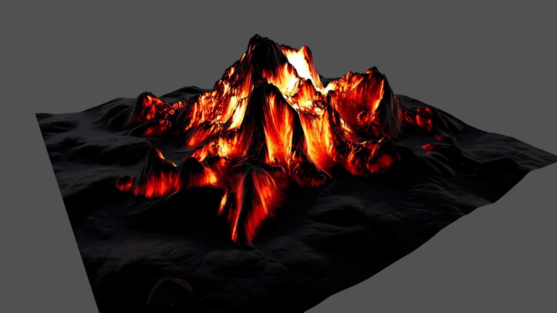 Volcano - 3D Model by icekazim