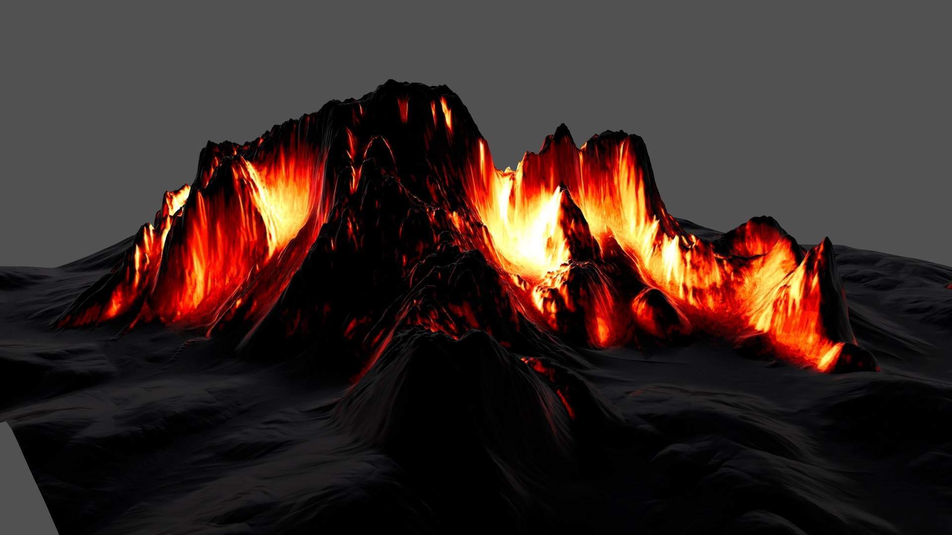 Volcano - 3D Model by icekazim