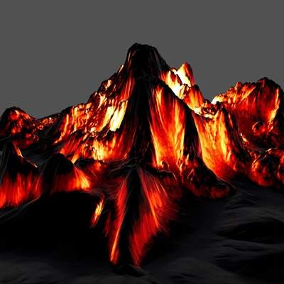 Volcano - 3D Model by icekazim