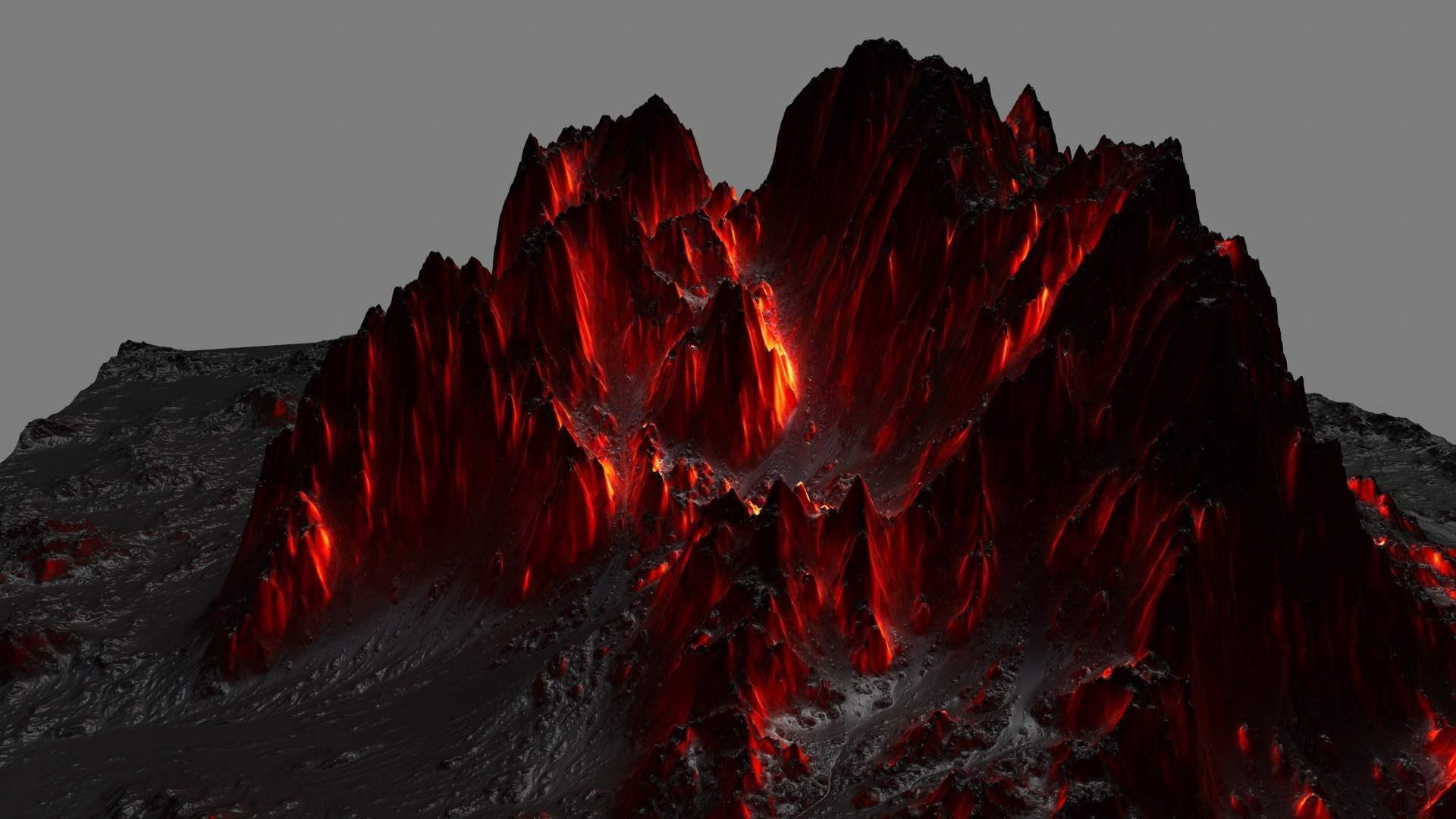 Volcano - 3D Model by icekazim