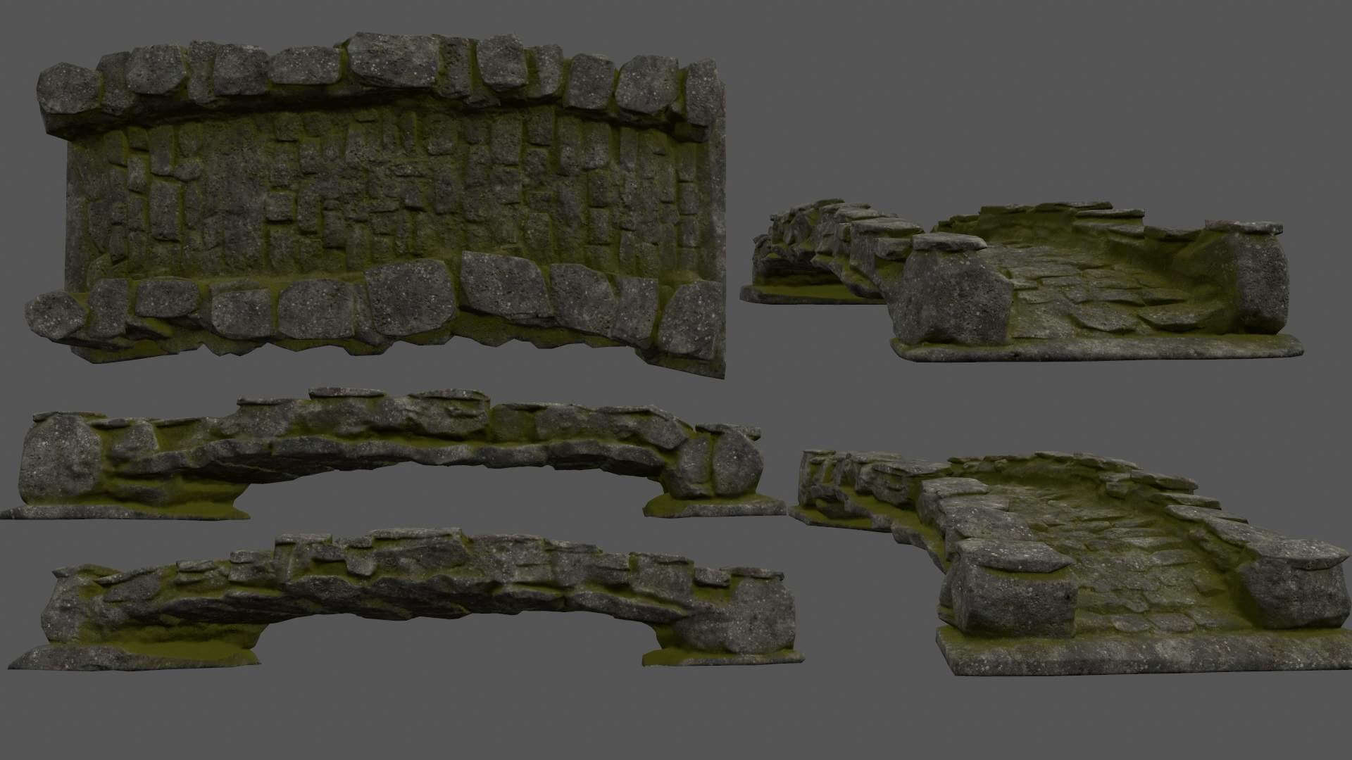 Wall Set - 3D Model by icekazim