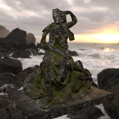 Woman Statue - 3D Model by icekazim