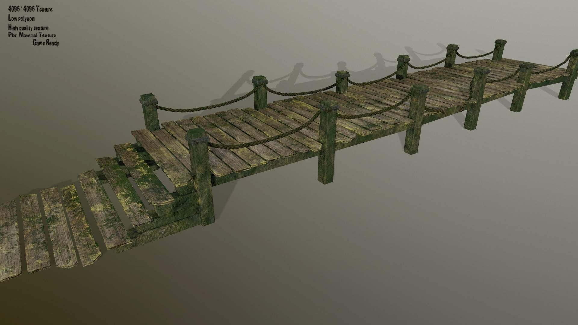 Wooden Pier - 3D Model by icekazim