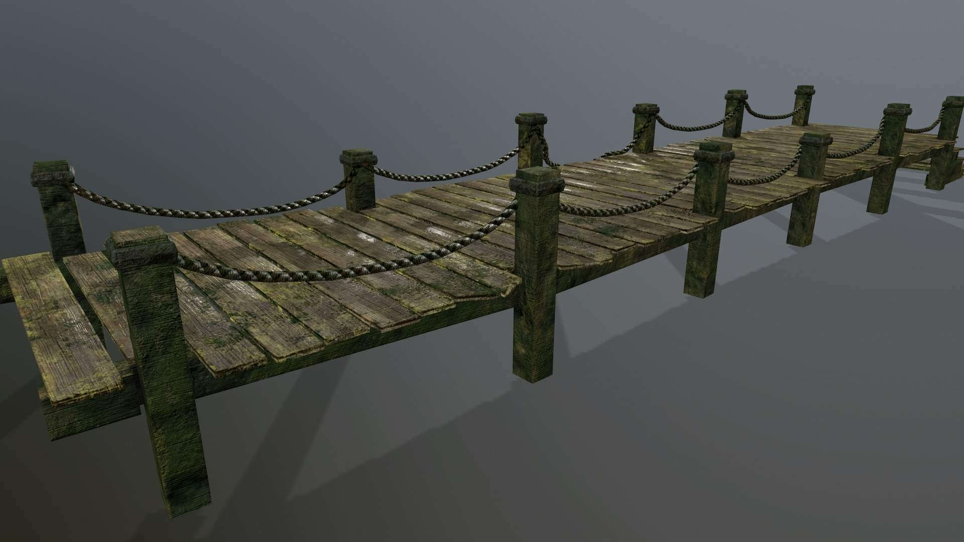 Wooden Pier - 3D Model by icekazim