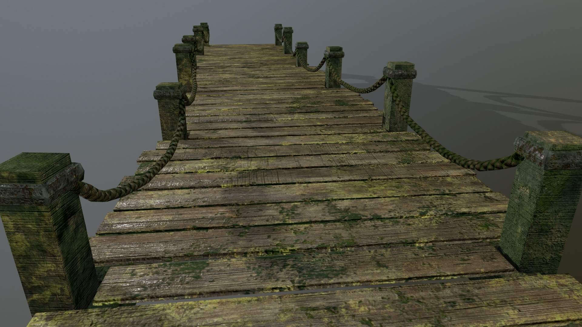 Wooden Pier - 3D Model by icekazim