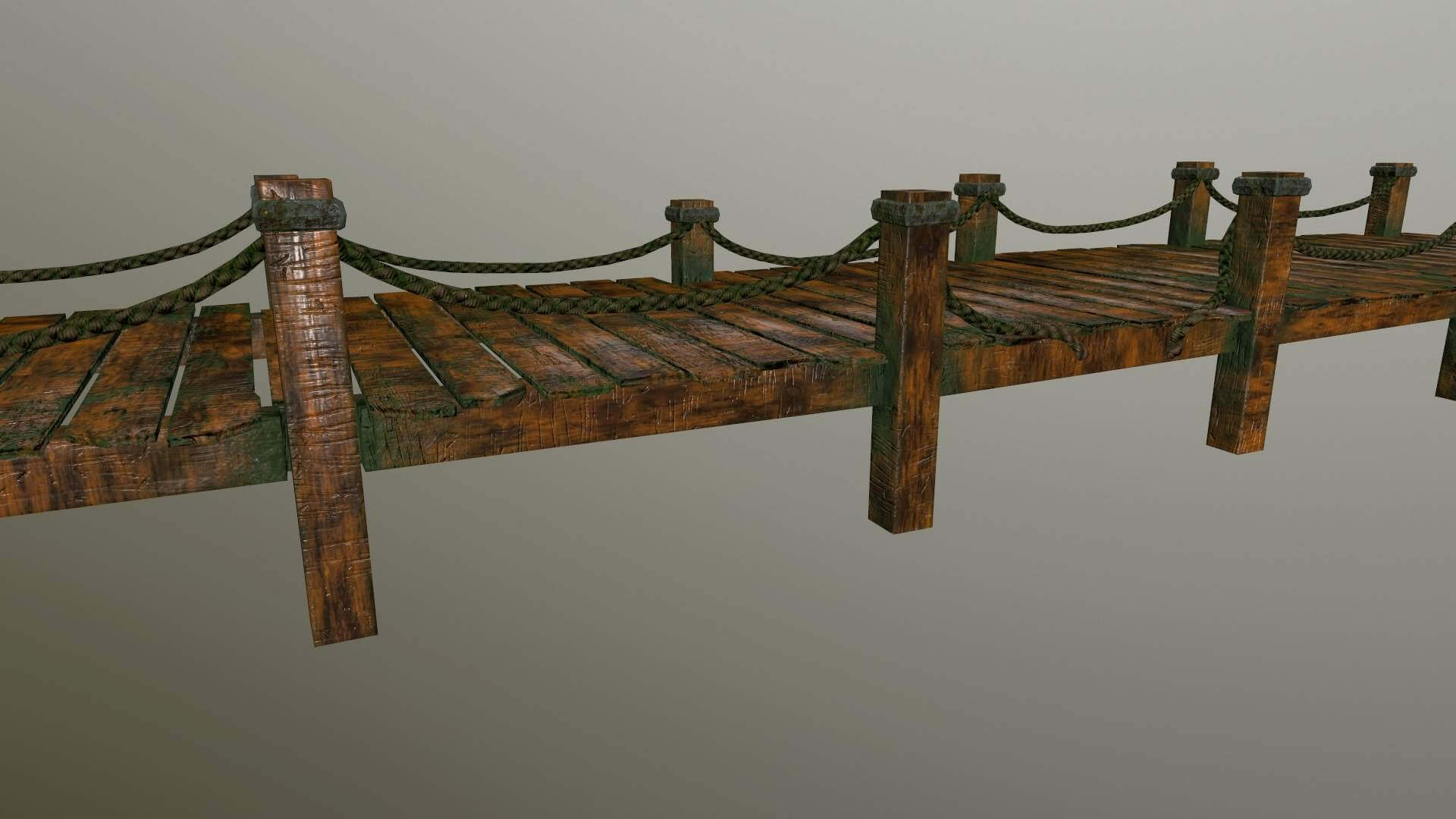 Wooden Pier - 3D Model by icekazim