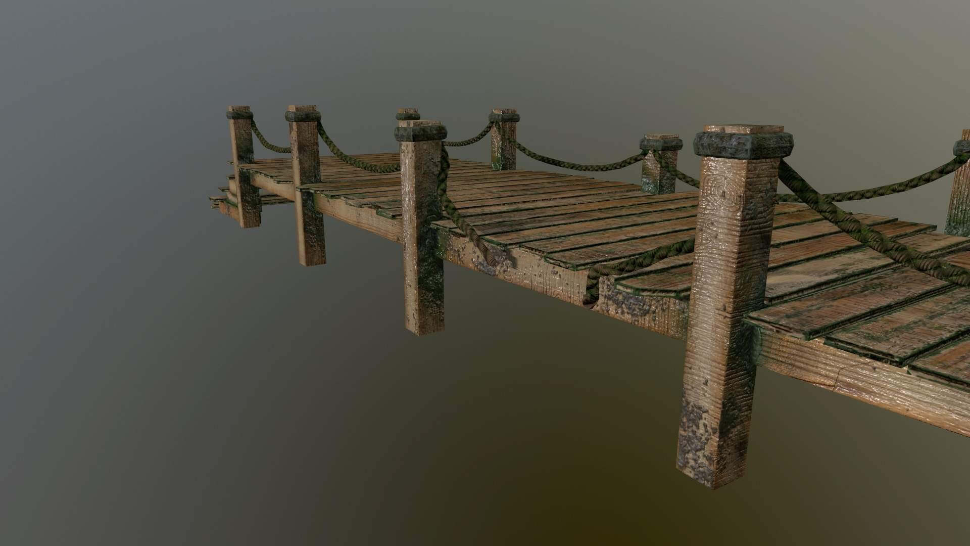 Wooden Pier - 3D Model by icekazim