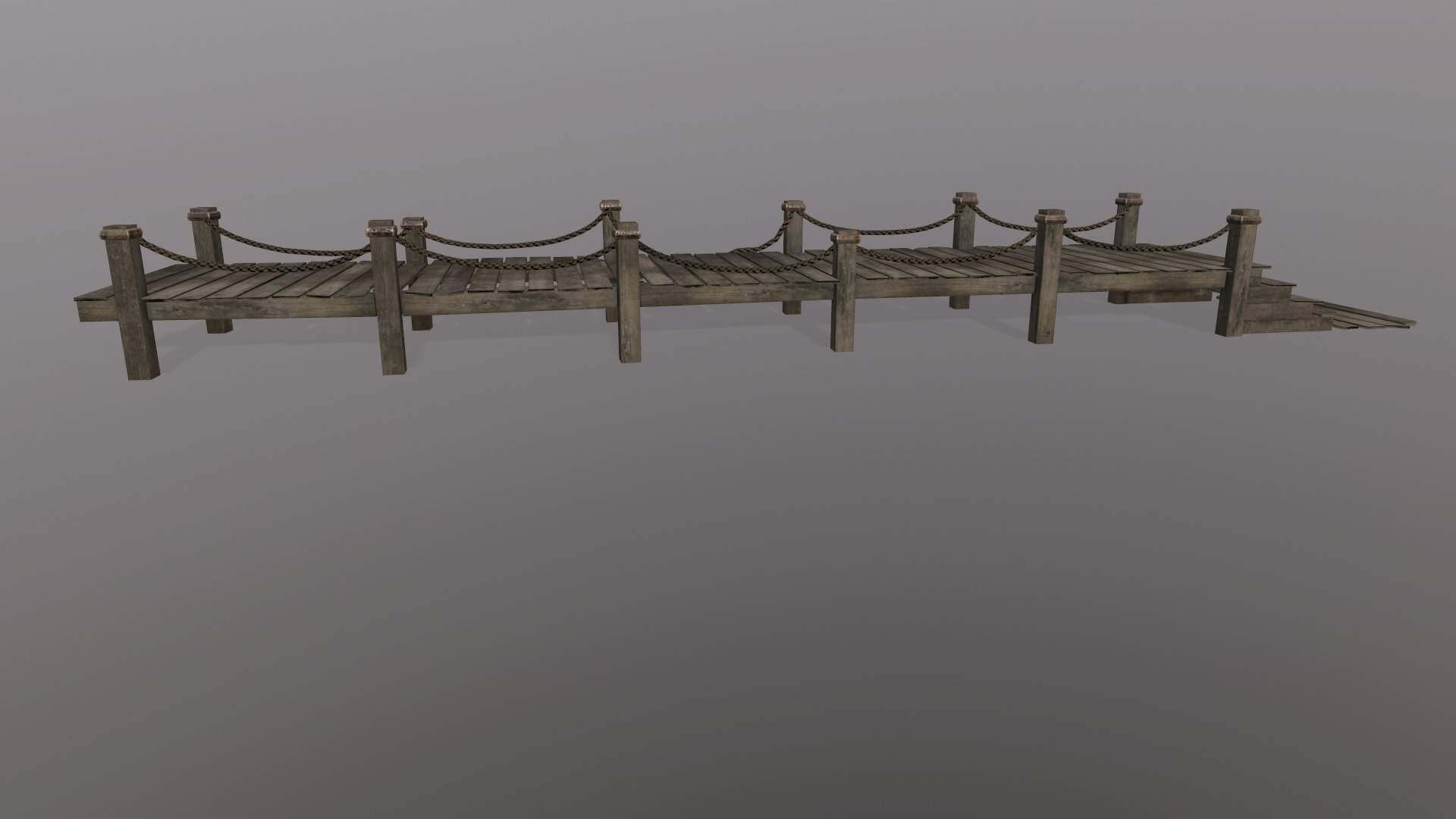 Wooden Pier - 3D Model by icekazim